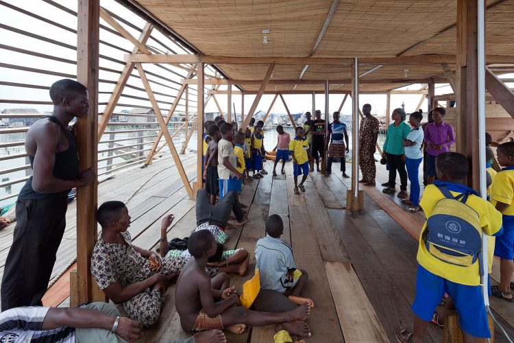 Makoko Floating School, Lagos, Nigeria – Kunle Adeyemi NLÉ – Iwan Baan