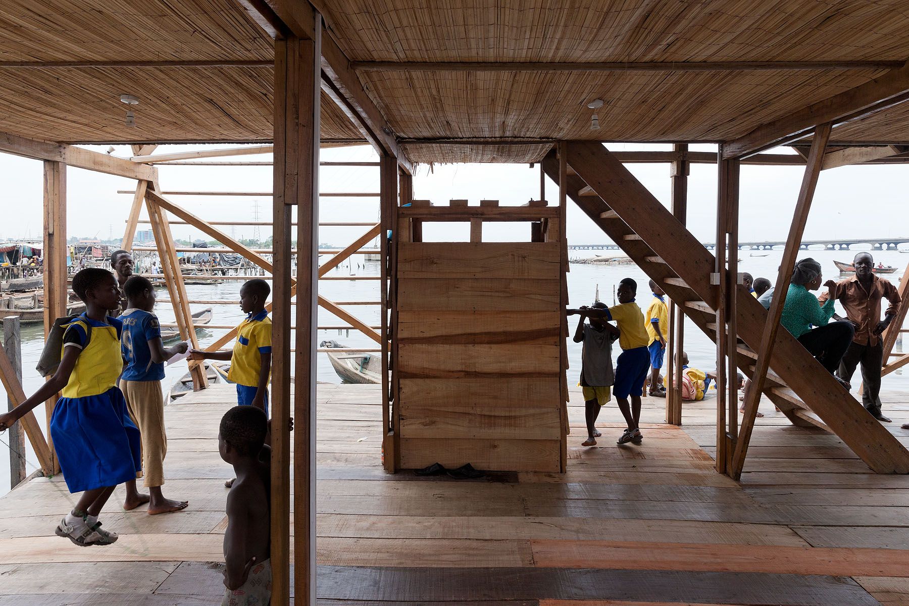 Makoko Floating School, Lagos, Nigeria – Kunle Adeyemi NLÉ – Iwan Baan