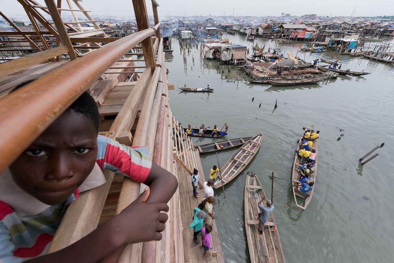 Makoko Floating School, Lagos, Nigeria – Kunle Adeyemi NLÉ – Iwan Baan