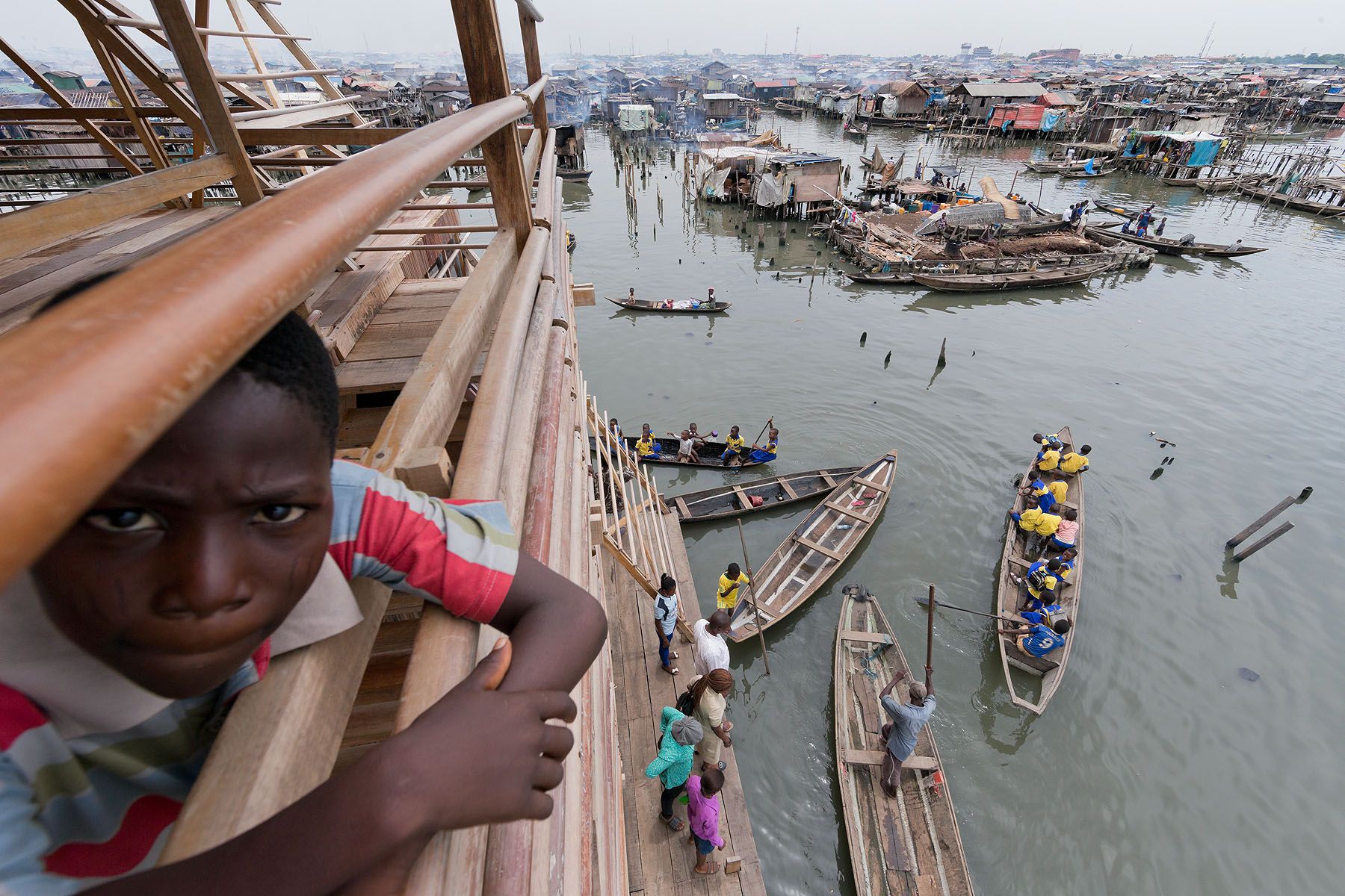 Makoko Floating School, Lagos, Nigeria – Kunle Adeyemi NLÉ – Iwan Baan